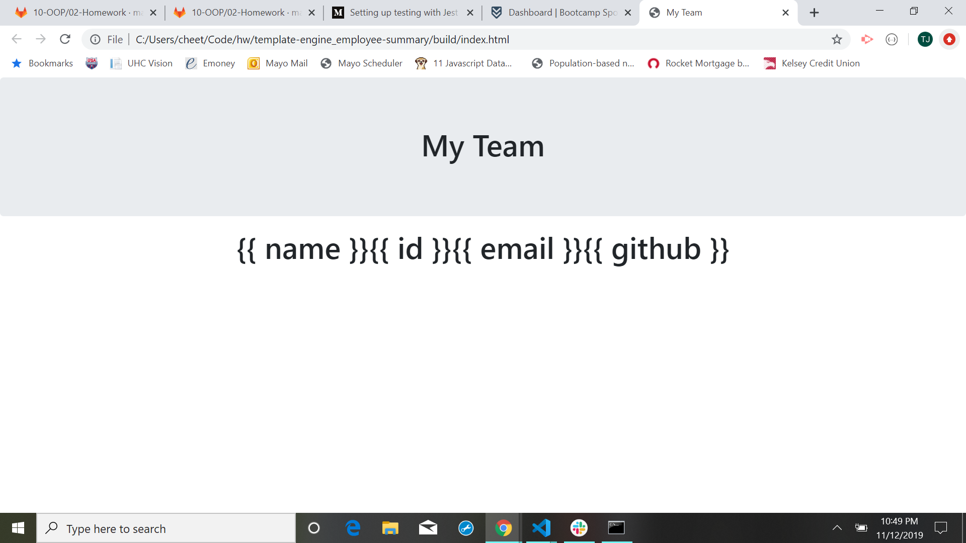 Team Profile Generator | team-profile-generator